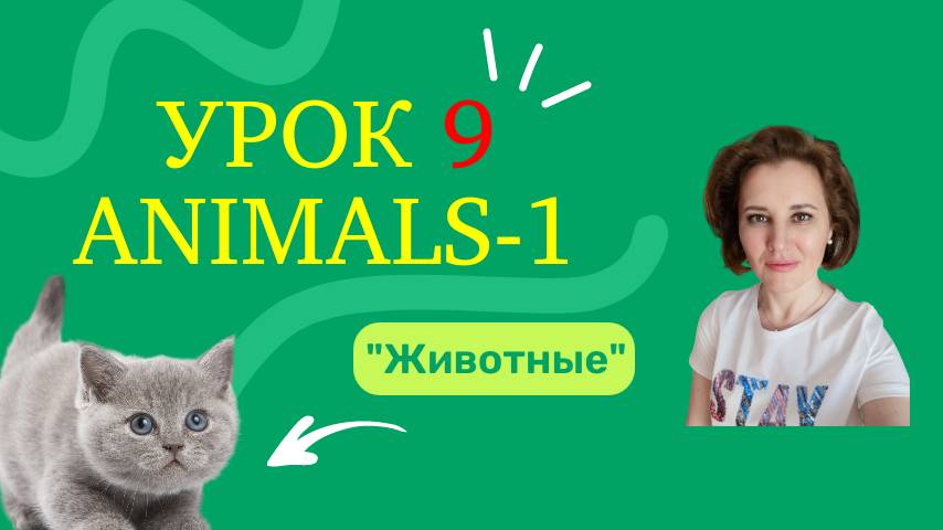 Урок 9. Animals. Животные.