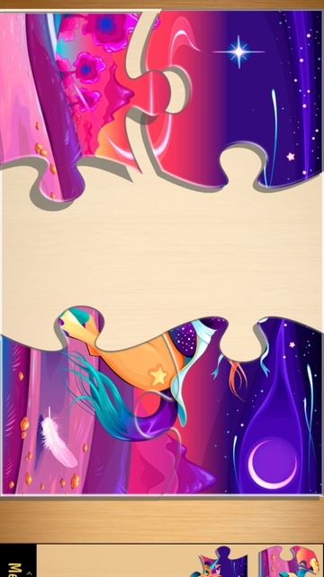 Пазлы для детей. Девочка на единороге 🦄. 6.