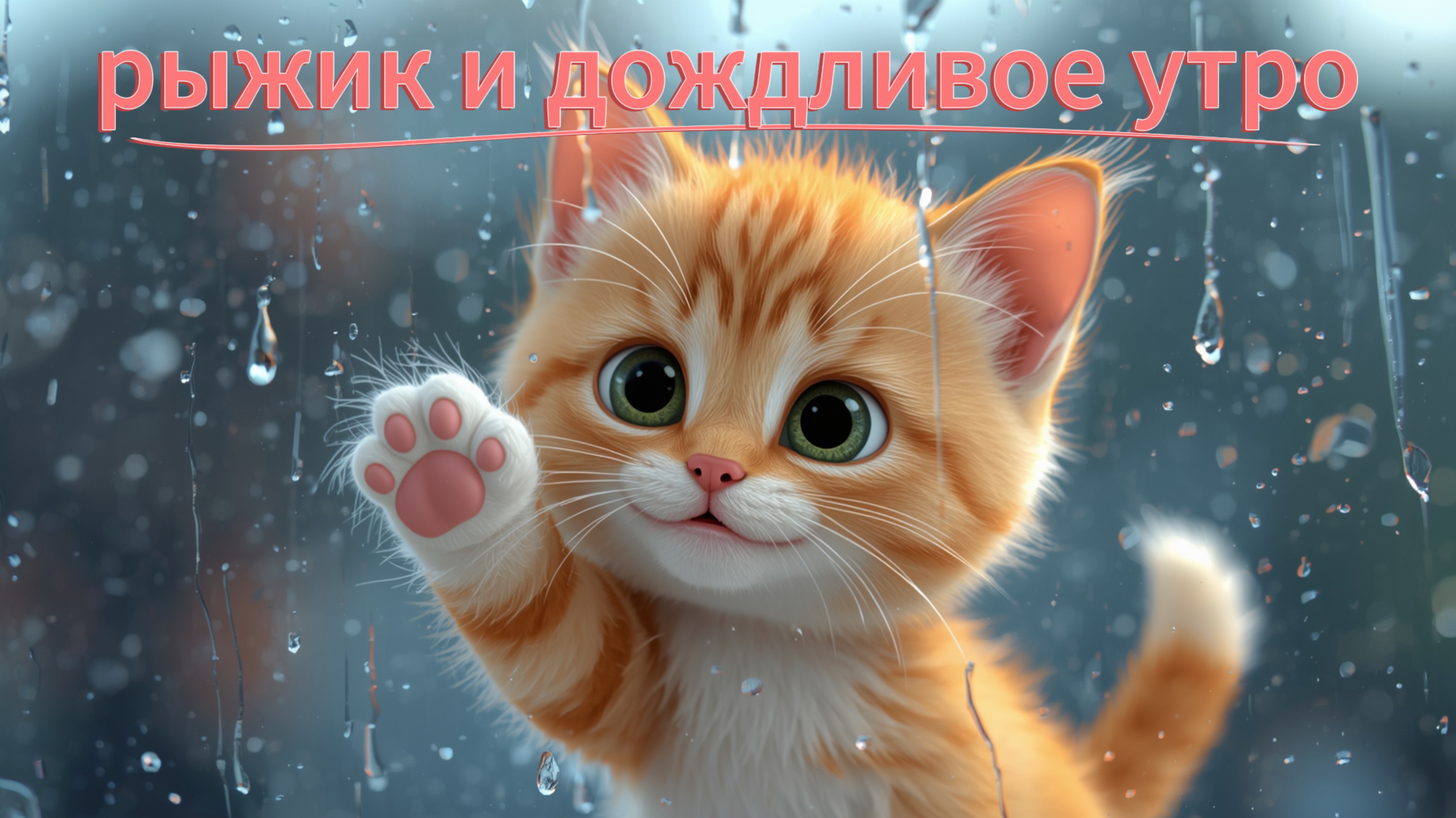 Рыжик и дождливое утро. Мультфильм для детей