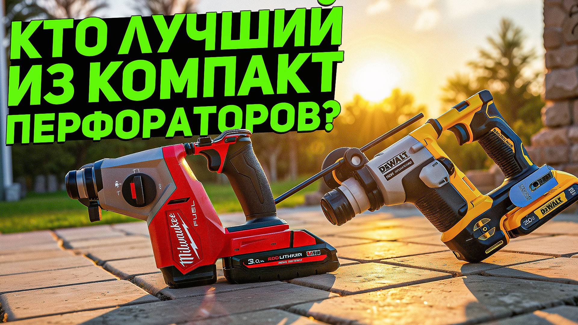 ТОП из компактных ПЕРФОРАТОРОВ | DeWALT MILWAUKEE