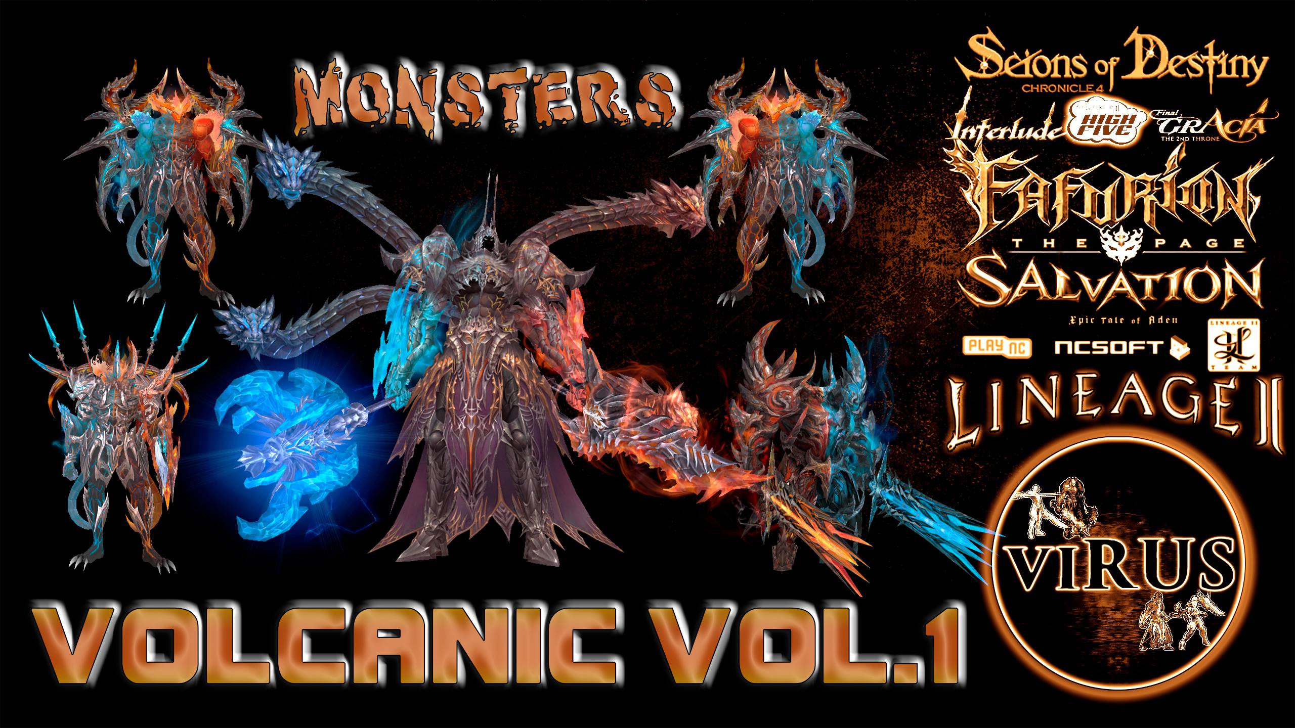 Volcanic Monsters and Raid Boss. LINEAGE II. Any Chronicles ◄√i®uS►