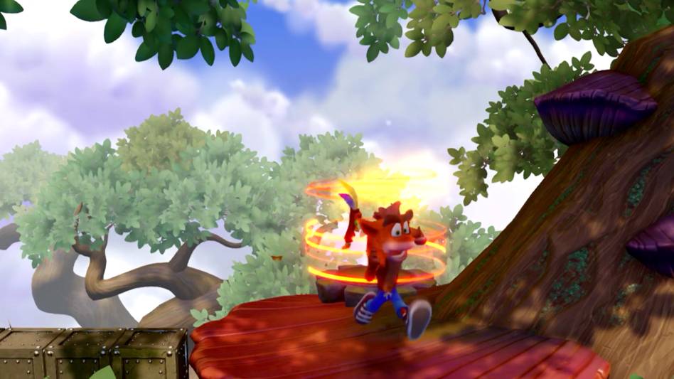 Видеоигра как мультик Crash Bandicoot. Прохождение детской веселой игры 2 этап