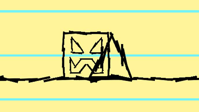 Geometry Dash, но НАРИСОВАННЫЙ