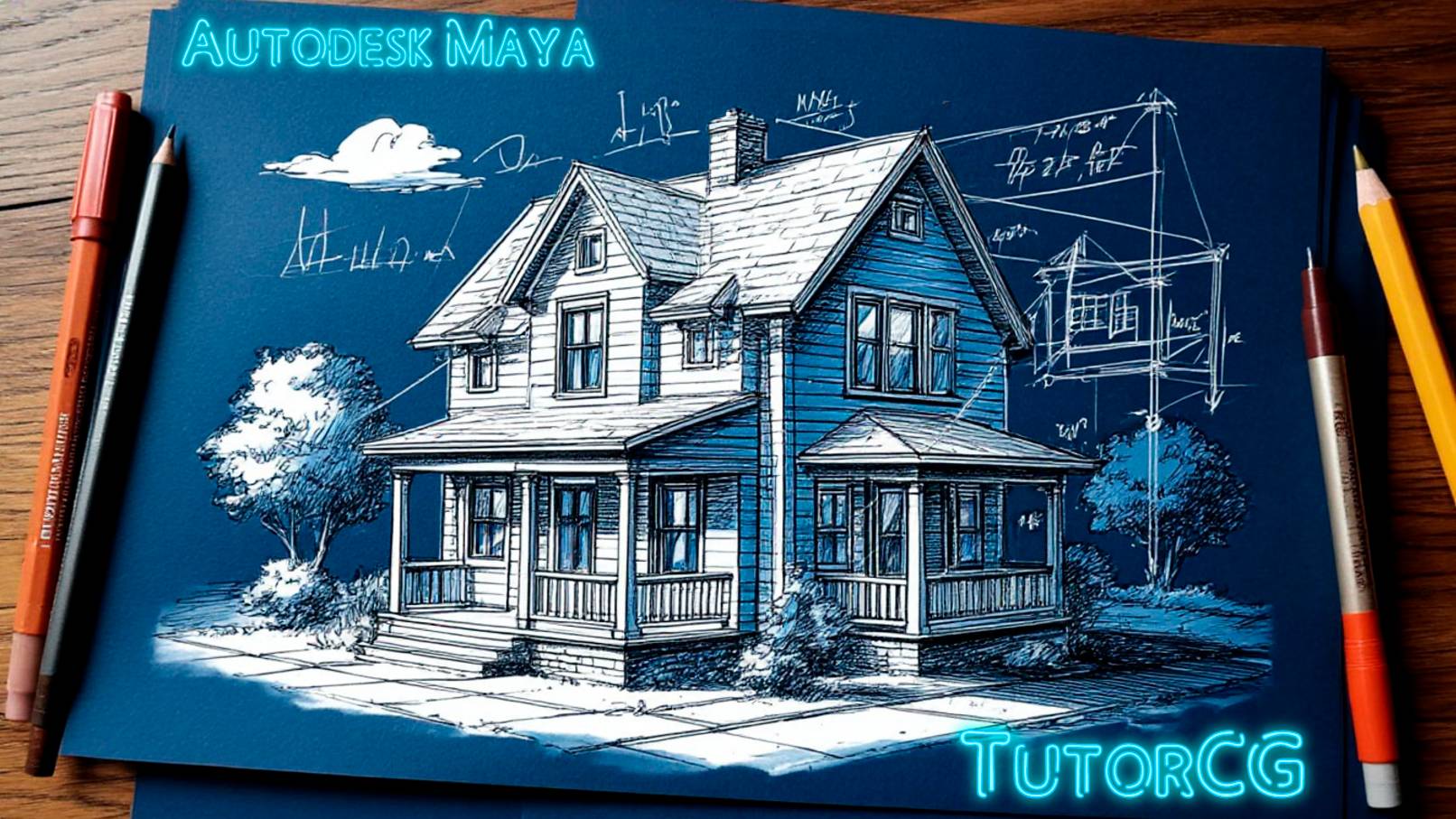 Autodesk Maya - Сцена для Мультсериала