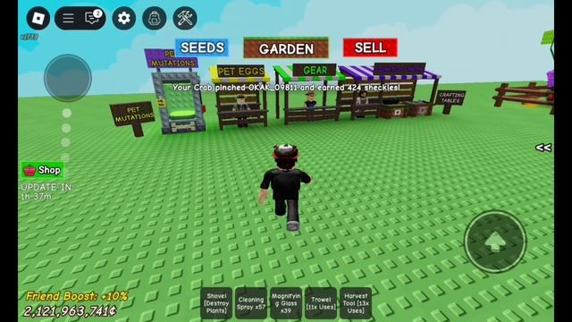 Играю в игру вырасти сад