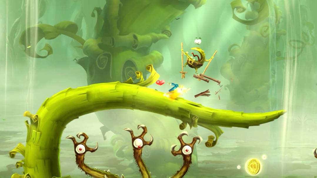 Видео как мультик Rayman Legends. Прохождение второй главы История жабы