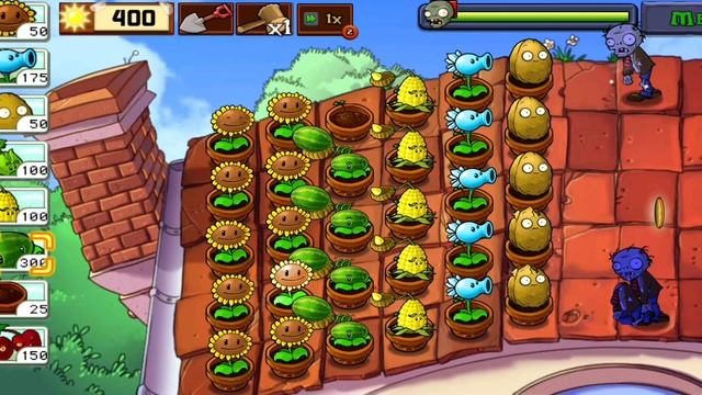 Plants vs Zombies. Зомби против Растений #16.
Выживание на крыше