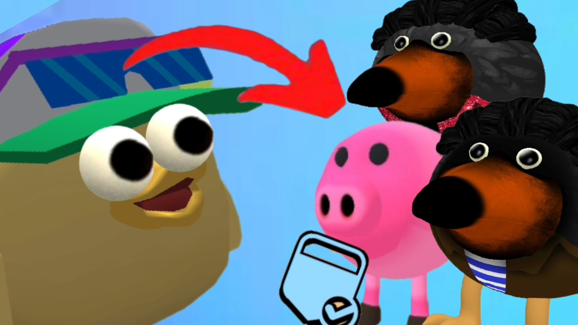 😱Новое ОБНОВЛЕНИЕ 0.0.7 в СКЕБОБ ГАН! **Новый скин свинки!**