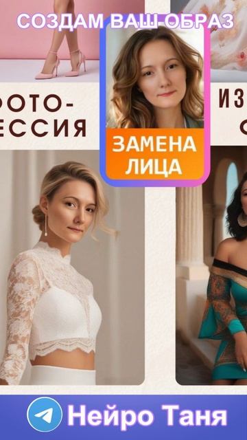 Уникальная фотосессия для бренда ✨ Нейро Таня поможет стать звездой