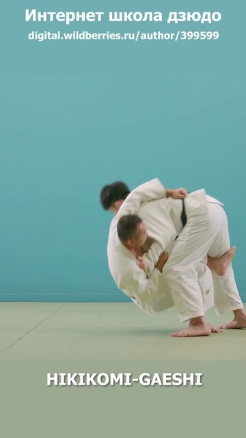 33Интернет школа дзюдо. Подсад голенью изнутри скрестным захватом.HIKIKOMI-GAESHI.