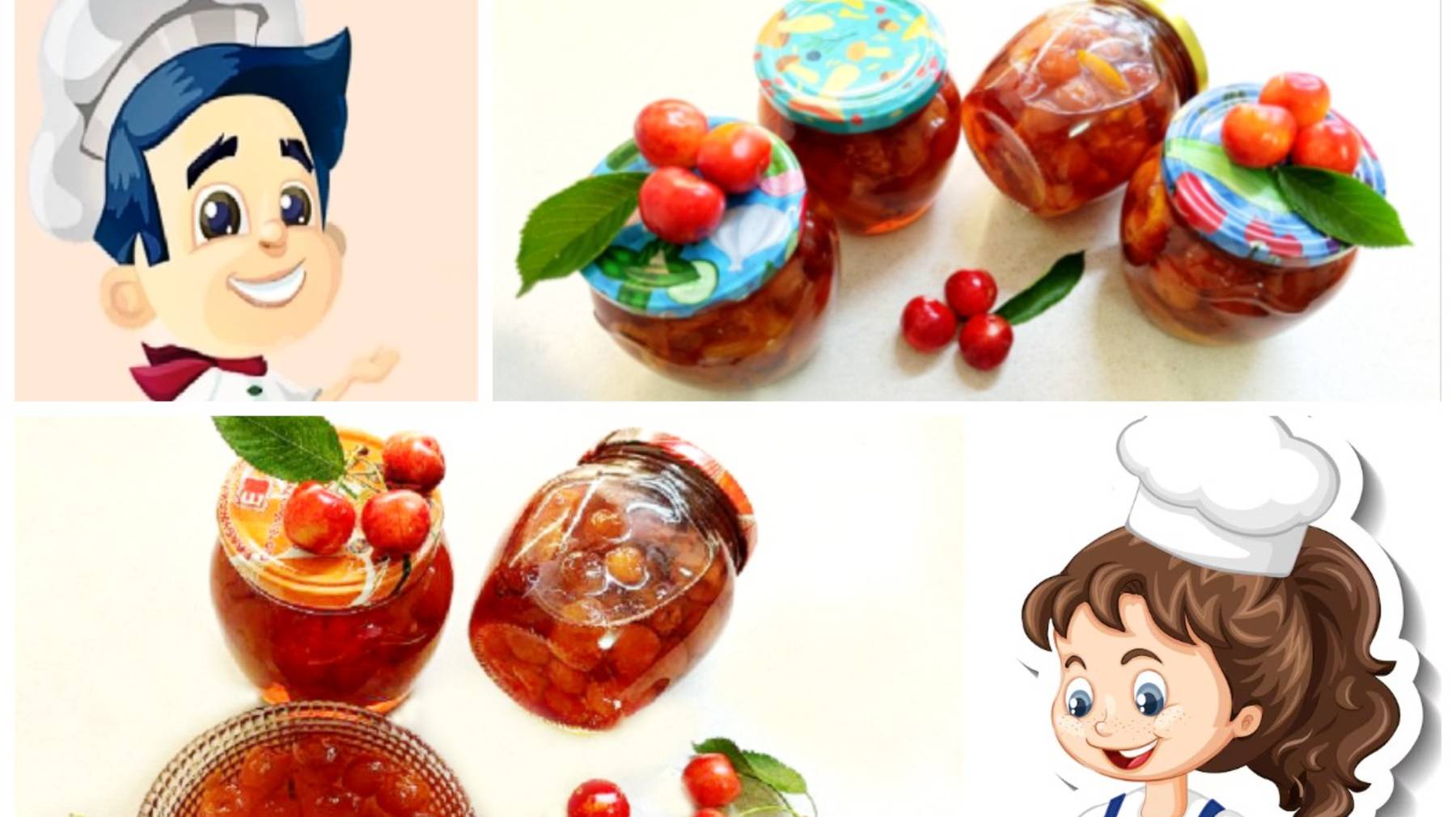 Варенье из ЧЕРЕШНИ (два рецепта)! Пошаговые рецепты!