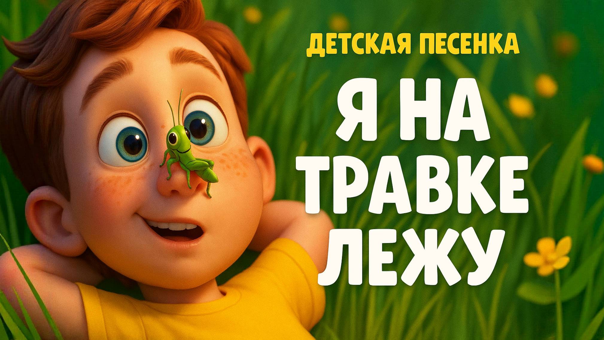 Я на травке лежу на кузнечиков гляжу. Детская Песенка. Песни про лето