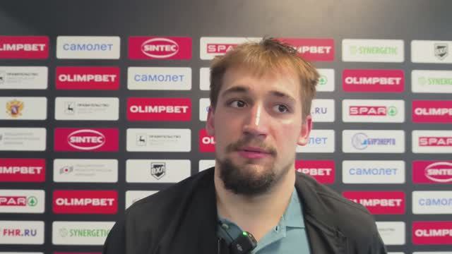 ГЛЕБ ЧЕСНОКОВ | Интервью нападающего ХК Торпедо-Горький после третьего матча финала ВХЛ с ХК Химик