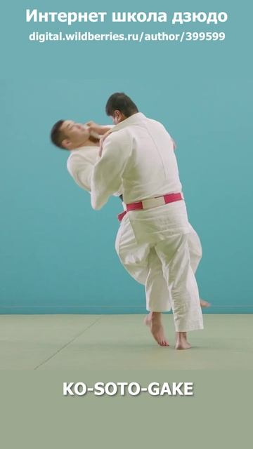 54Интернет школа дзюдо.Зацеп снаружи одноименной ногой.KO-SOTO-GAKE.