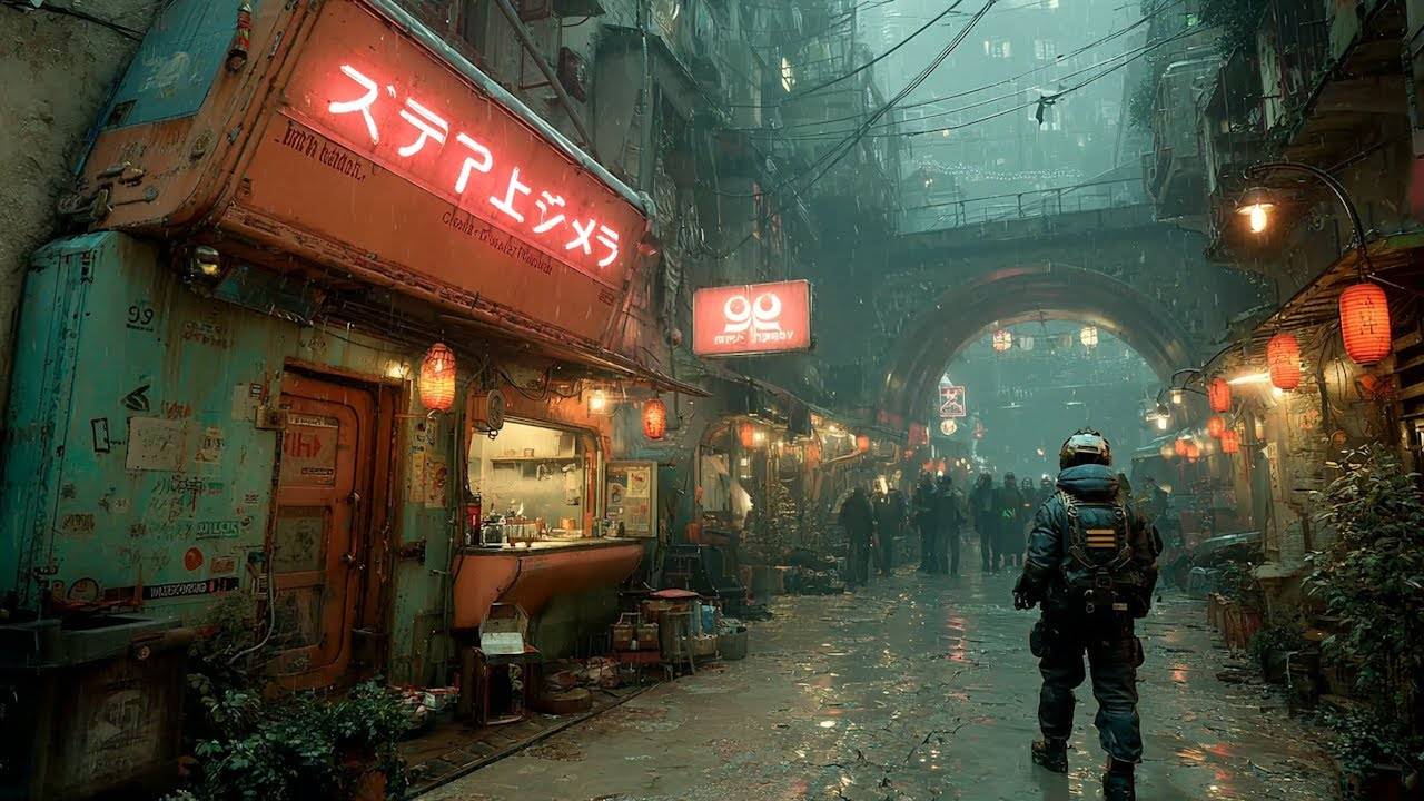 Block 14 / Cyberpunk Visual & Dark Ambient Soundscape