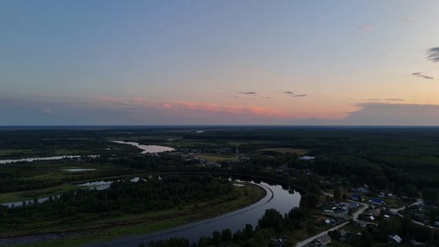 Закат на дроне