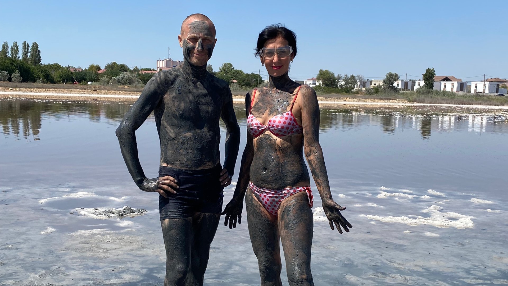 Малое Ялы-Майнакское РОЗОВОЕ озеро / ЗАОЗЁРНОЕ / Проведали Маринику в лагере