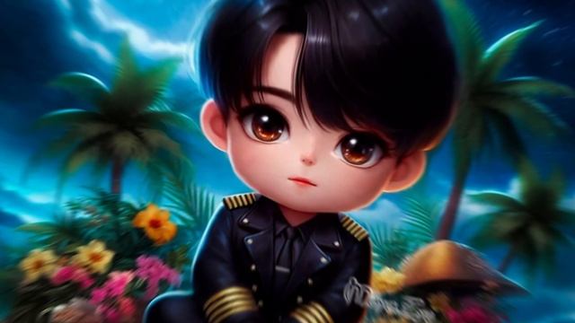 Мой арт в фотошоп (чиби Джин) #ART #jin #bts_official_bighit #Kpop #Army #edit