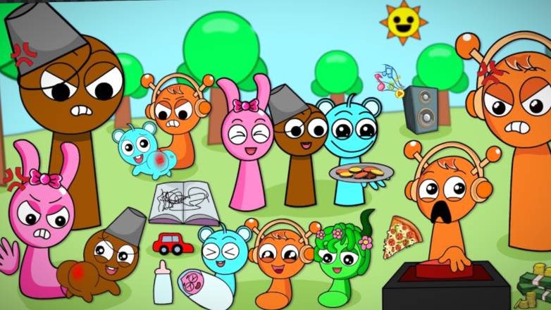 Мультики для детей. Злой Папа Спрунки. Мультики для малышей смотреть онлайн.