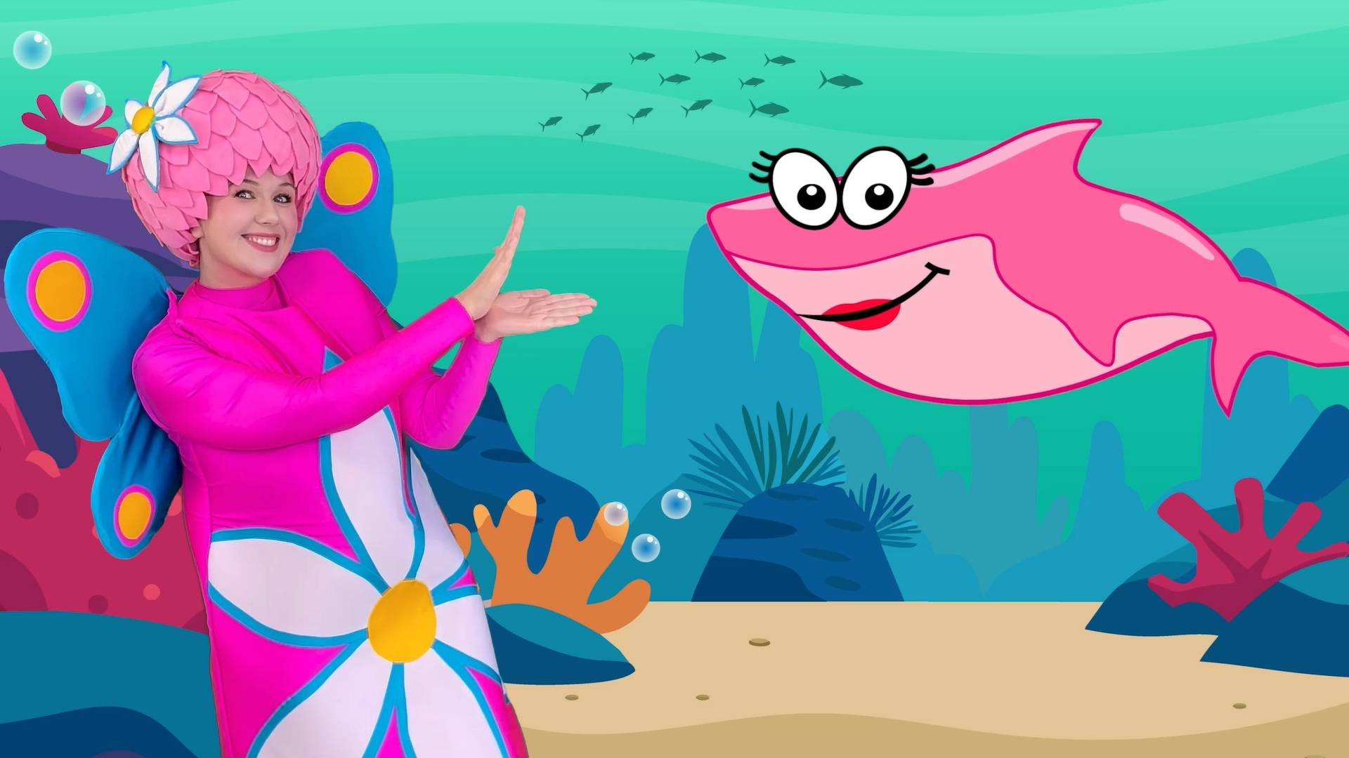 Детская песенка мультик про акуленка на английском языке - Baby shark doo doo doo doo - Чударики