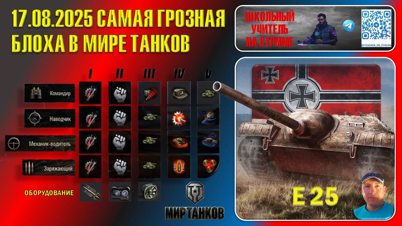 17.08.2025 #E25 Самая грозная блоха в мире танков.