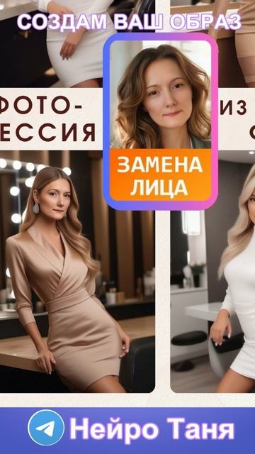 Стильный образ под ваш бренд ✨ AI-креатор Нейро Таня