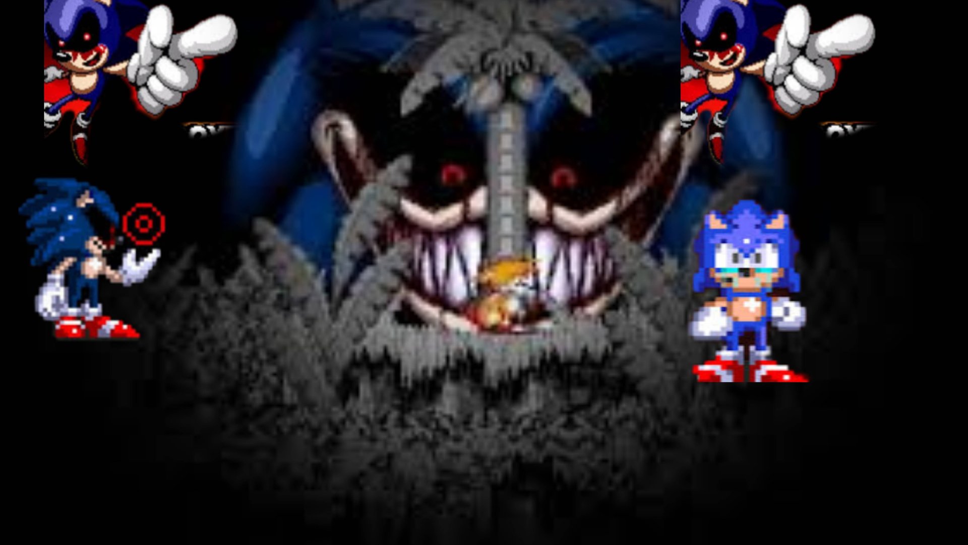 sonic exe nightmare beginning remake теилз ты почему ты обезумел