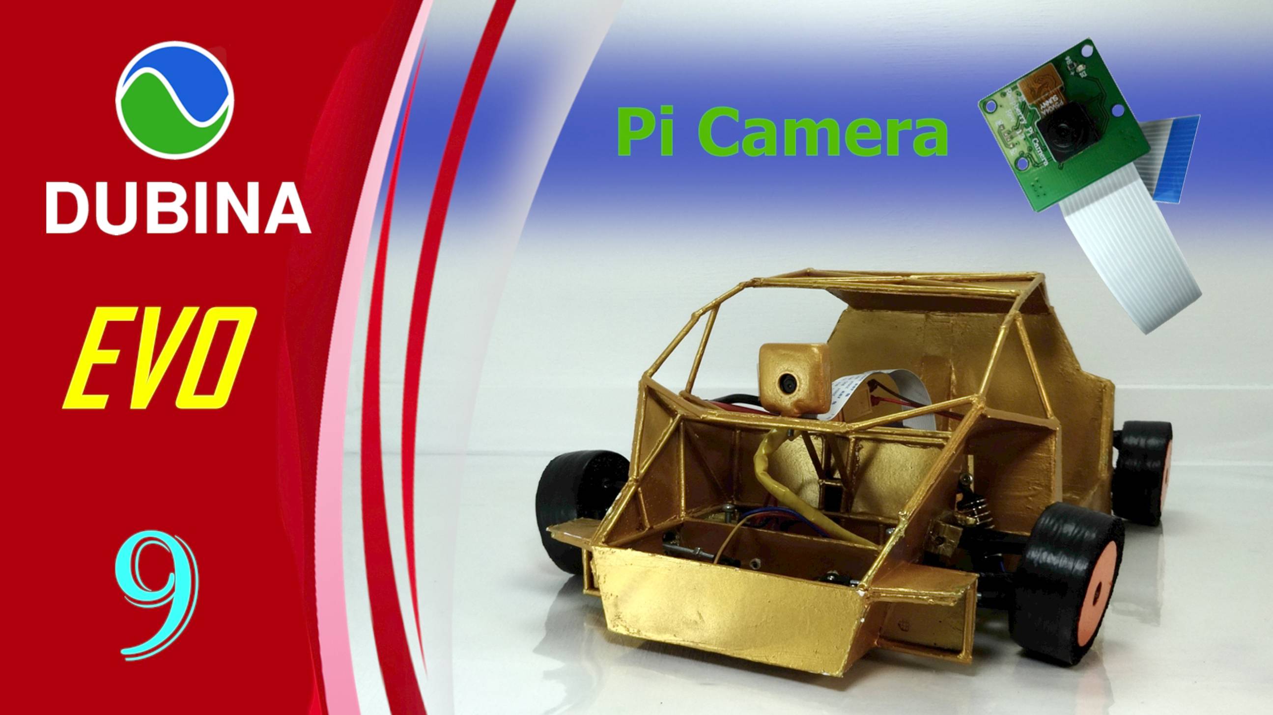 Raspberry Pi камера электрического робокара с искусственным интеллектом Dubina в масштабе 1:10