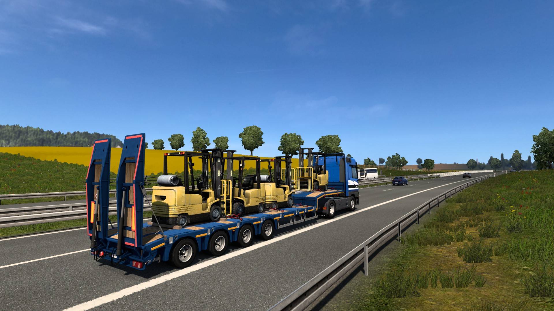 Euro Truck Simulator 2 1.54 Рromods Лодзь в Гданьск Автопогрузчики 11 230 кг