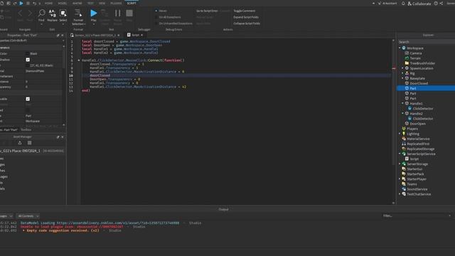 В этом видео я покажу, как сделать механику открытия и закрытия двери при помощи скрипта!