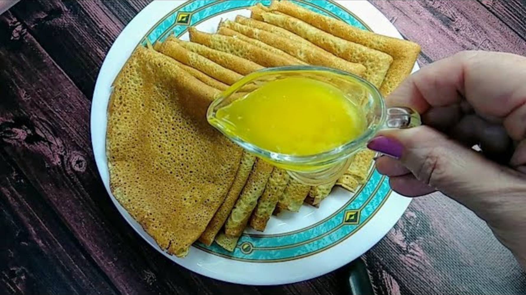 Из НУТОВОЙ муки  блинчики Лёгкие рецепт на ЗАВТРАК.