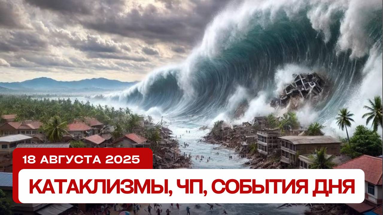 Катаклизмы сегодня 18.08.2025: Индонезию трясёт,  наводнения в Индии и Италии, Испания в огне!