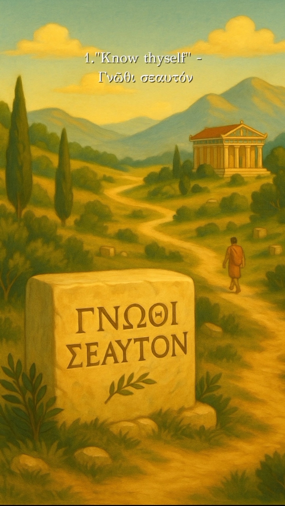 1. Know Thyself: Ancient Greek Wisdom for Modern English Learners. 1. Познай самого себя: Древнегреч