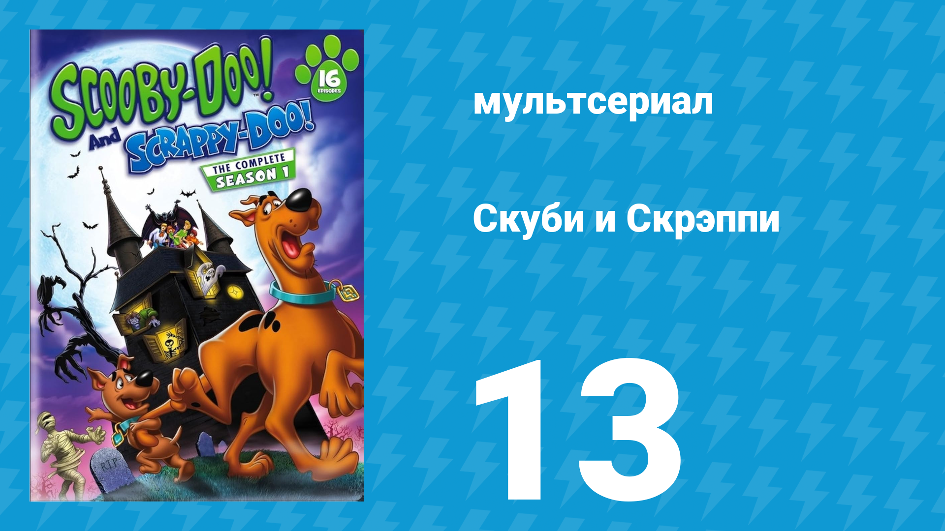 Скуби и Скрэппи 1 сезон 13 серия «Ужас в горах» (мультсериал, 1979)