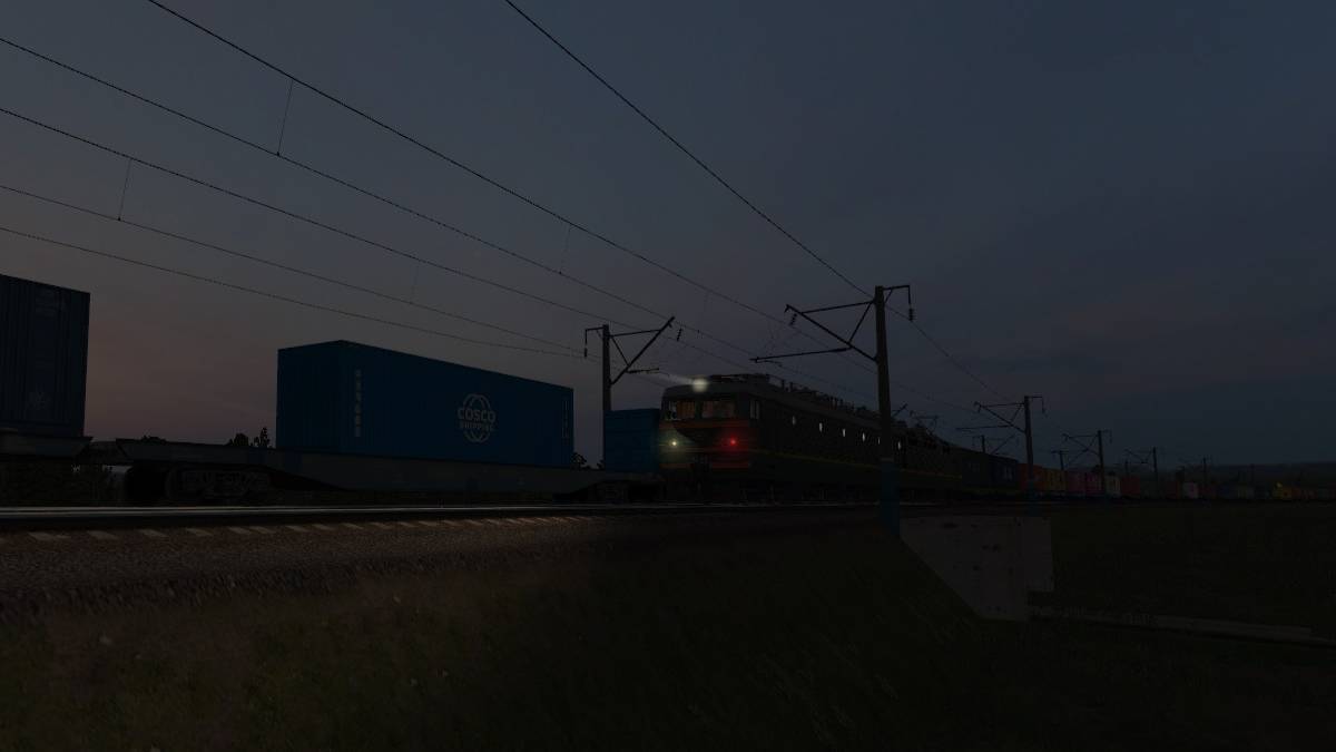 Гонка контейнерных поездов в ZDSimulator