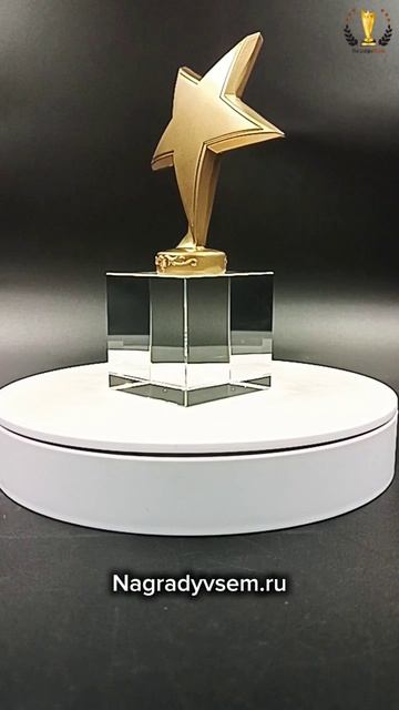 Награды из стекла со звездами арт.K012