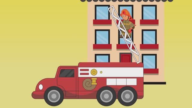 Динозаврик Дэнни - Скорая и Пожарная машина (серия 17) - Развивающие мультики для самых маленьких