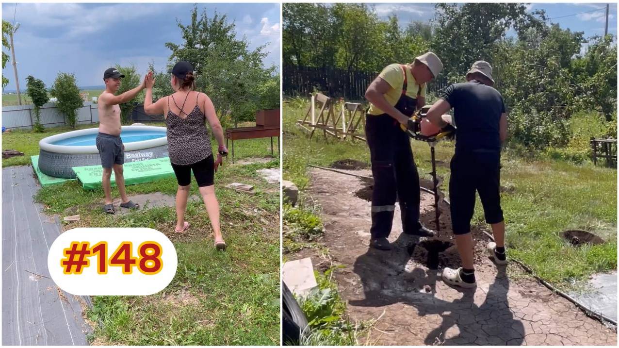 #148 Сваи для будущей террасы/ плинтуса к деревянным стенам