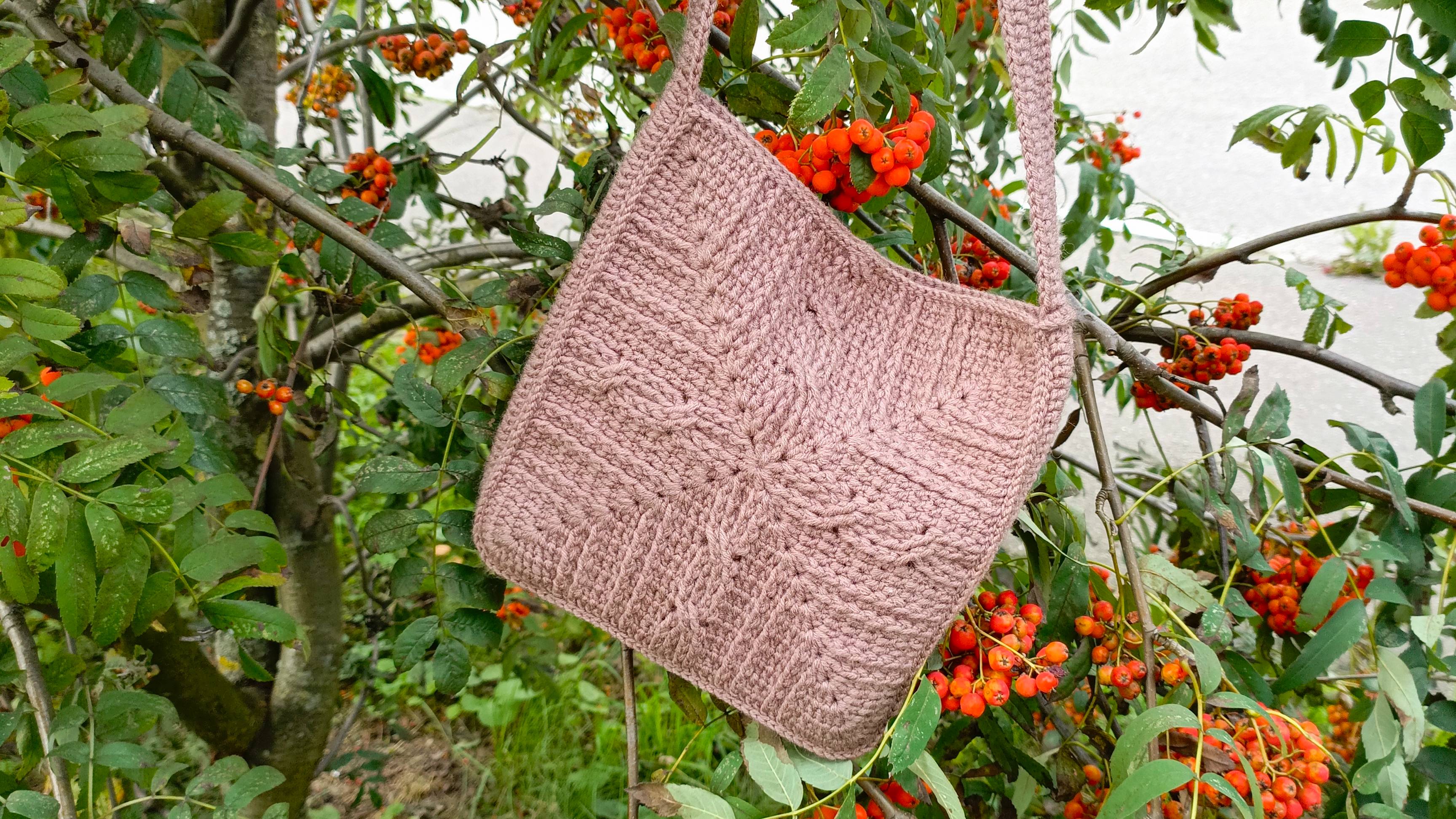 Сумка " Норка " крючком .