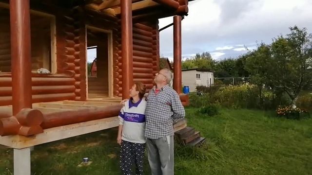 Отзыв заказчика. Дом из бревна по индивидуальному проекту.