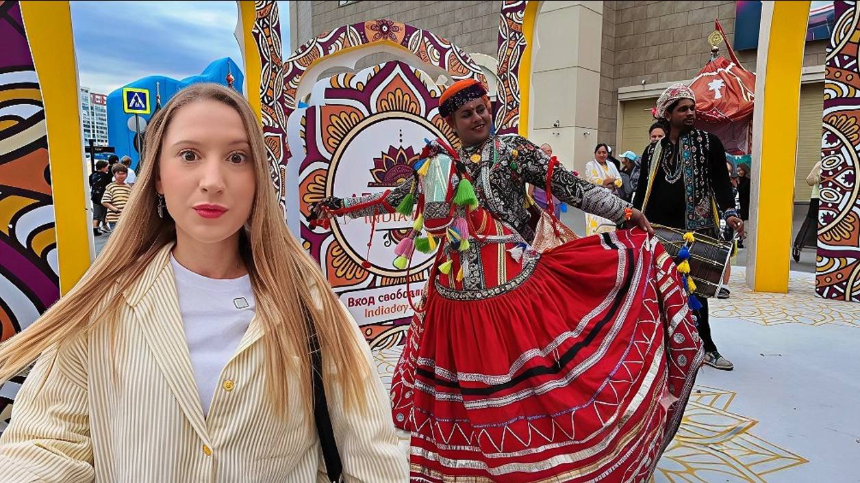 Красочный ДЕНЬ ИНДИИ в МОСКВЕ 2025. Остров мечты 16 августа часть 1