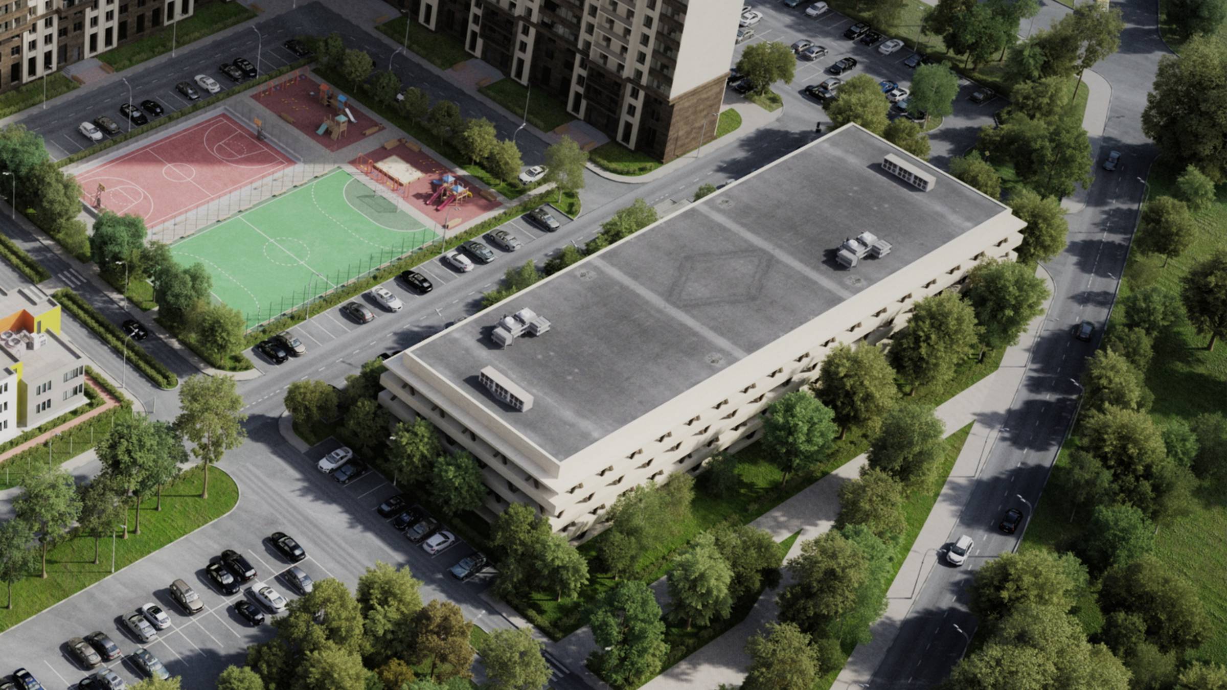 Строительство многоуровневого паркинга для ЖК "Жюль Верн" || Август 2025