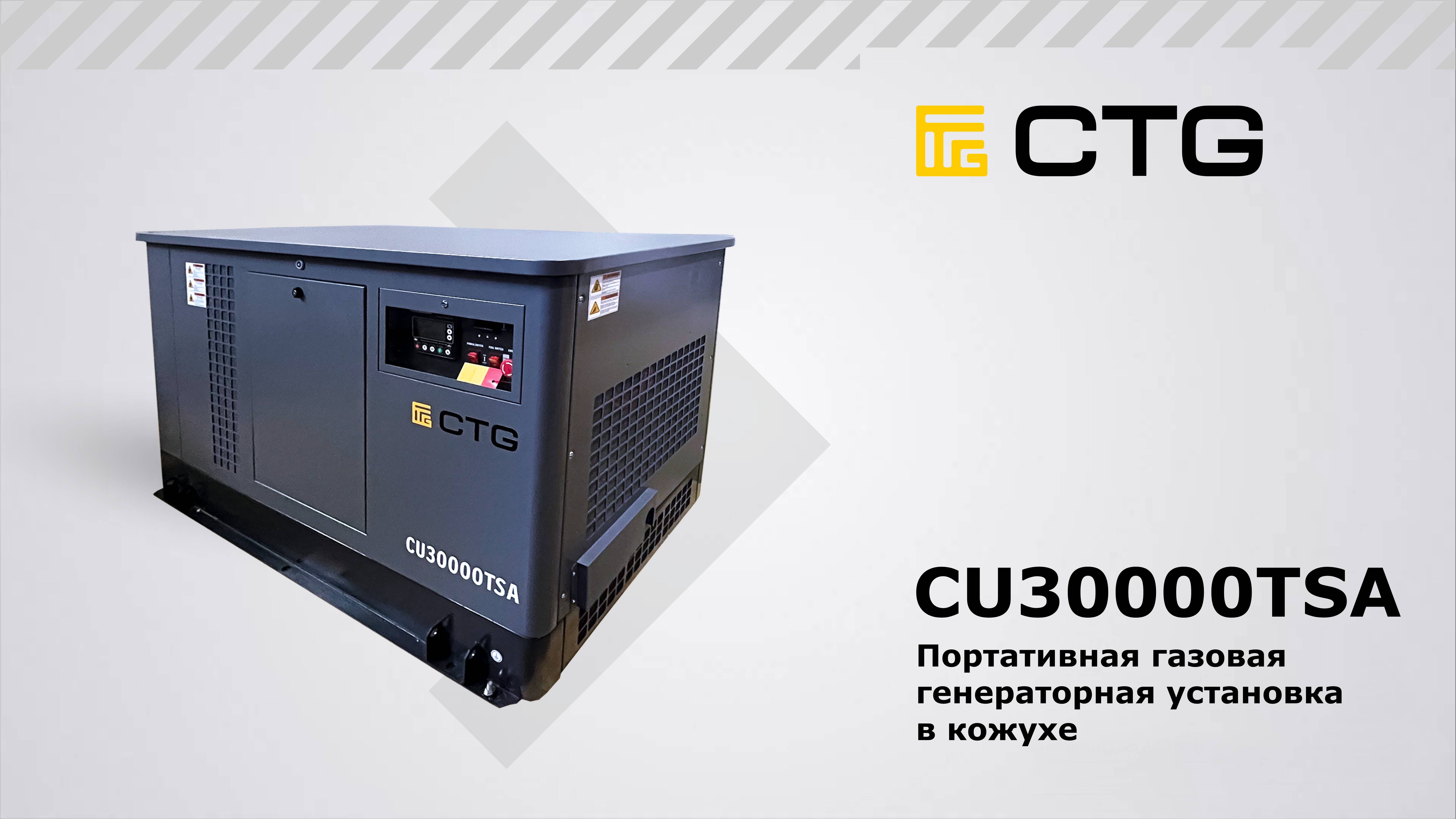 CU30000TSA  — Портативная газовая генераторная установка в кожухе