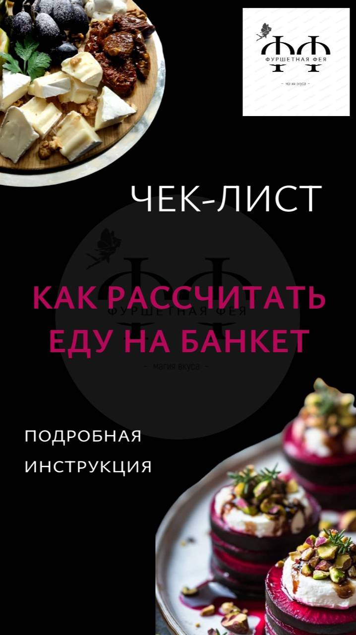 Чек-лист "Как рассчитать еду на банкет"