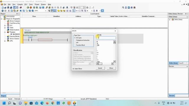 05_Программирование ПЛК для мигающего света