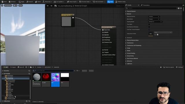 Материалы в Unreal engine 5. Свойство normal map [автоперевод]