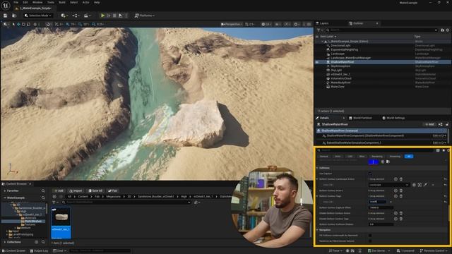 Запечённая симуляция воды [Niagara] в Unreal Engine 5 [автоперевод]