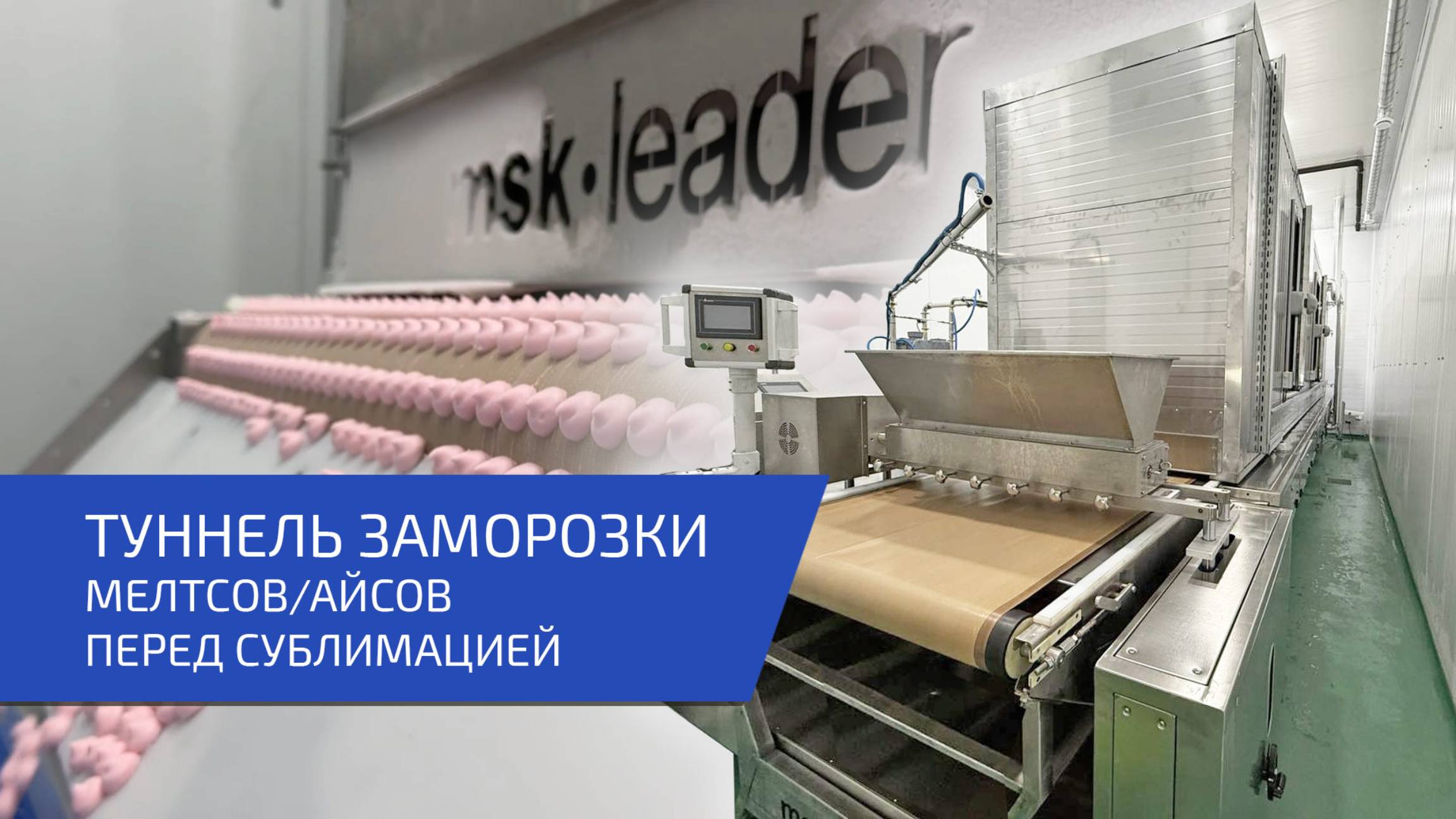 Туннель заморозки кондитерской продукции