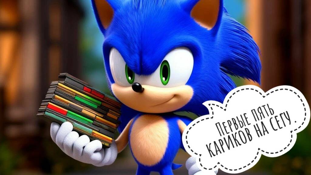 Первые 5 картриджей на сегу.