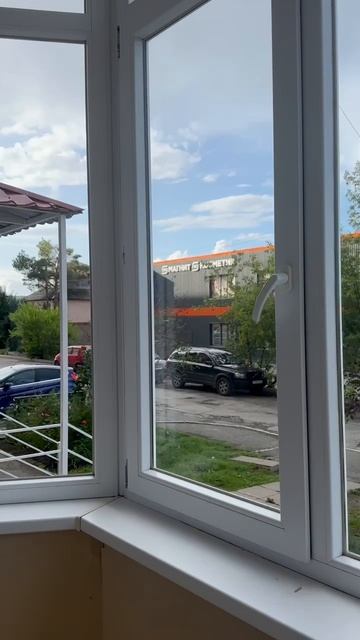 До/ После мытьё окон